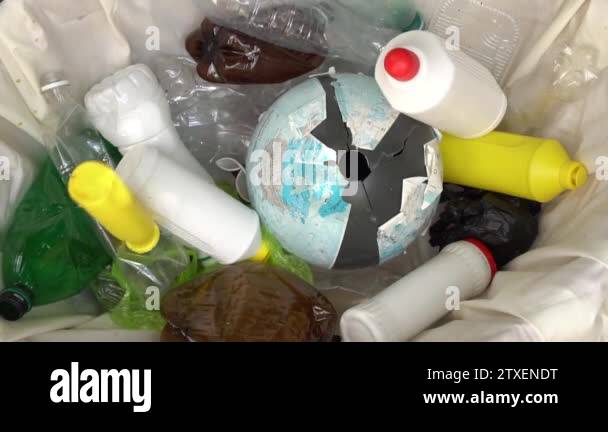 Plastic pollution. Recycling And Zero Waste Concept. Plastic pollution ...