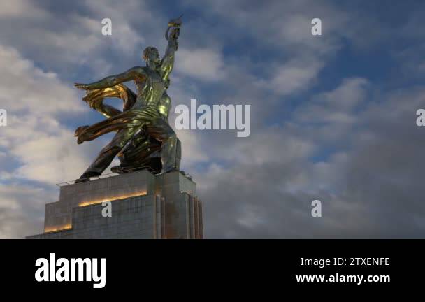 Famous soviet monument Rabochiy i Kolkhoznitsa ( Worker and Kolkhoz ...