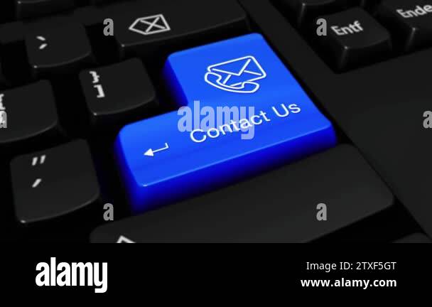 15. Contact Us Round Motion Enter Button On Computer Keyboard with Text ...