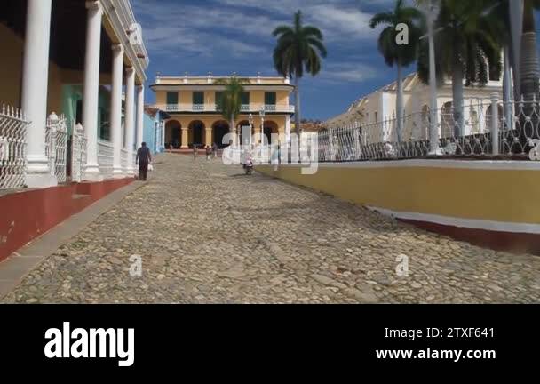 Traditional cuban architecture in trinidad Stock Videos & Footage - HD ...