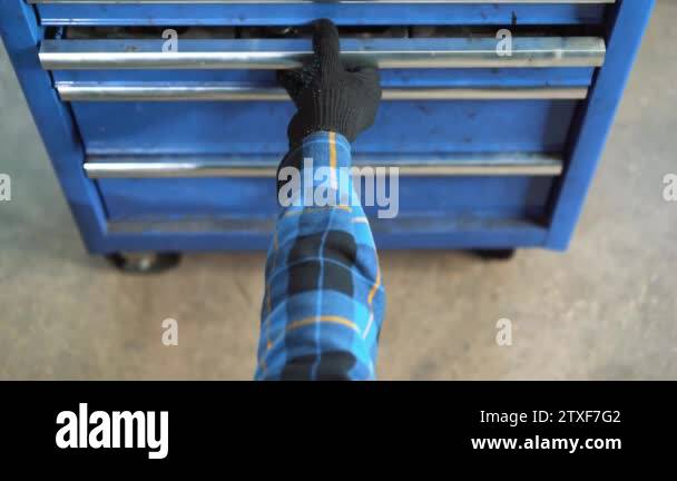 Close-up picture of mechanical workshop tools. Professional car ...