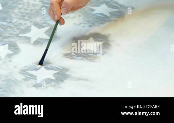 Canvas paint stars Stock Videos & Footage - HD and 4K Video Clips - Alamy