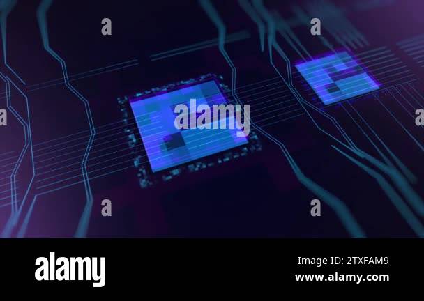 Abstract technology chip processor background circuit board and html ...
