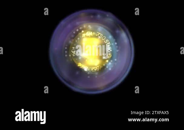 4k animated plasma sphere with numbers Stock Video Footage - Alamy