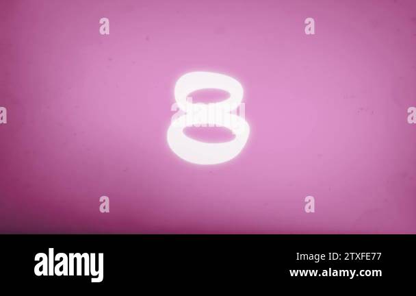 Cartoon Funny Vintage Countdown Background/ 4k animation of a cartoon ...