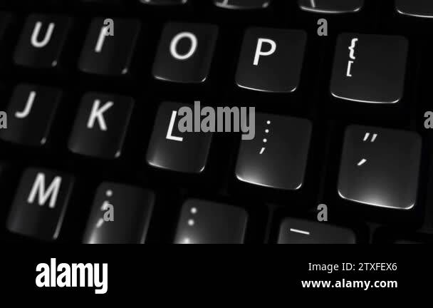 440. Data Processing Moving Motion On Blue Enter Button On Modern ...