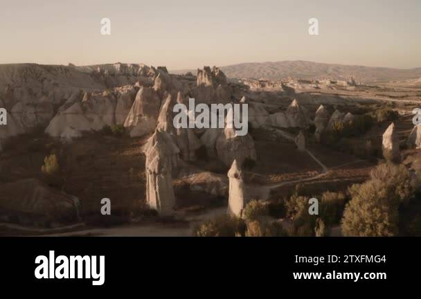 Valley of Love in Cappadocia. One of the most beautiful places. Drone ...