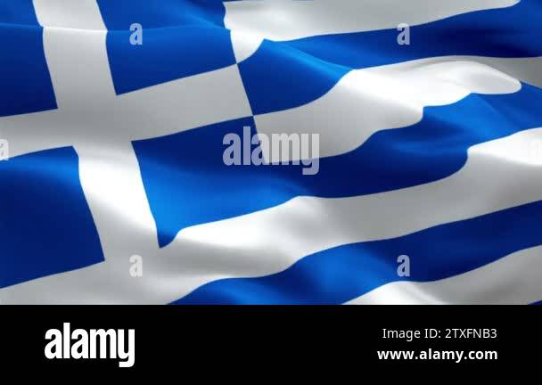 Greece waving flag. National 3d Greek flag waving. Sign of Greece ...