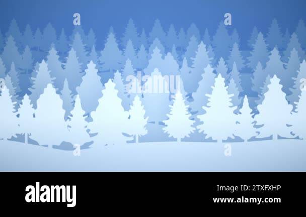 2d wood flat style parallax animated background loop v2 Stock Video ...