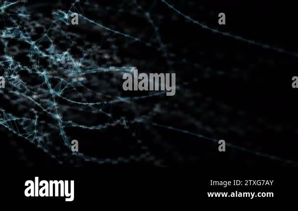 Abstract random digits polygon plexus nodes connections network For visuals internet ...