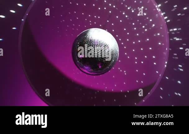 Disco Ball, view from below, from the disco ball beams, stage light ...