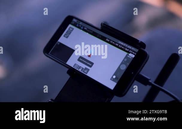 Close up of the smartphone screen with Google Maps, web mapping service ...