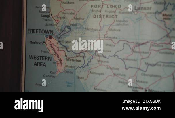 Map of freetown Stock Videos & Footage - HD and 4K Video Clips - Alamy