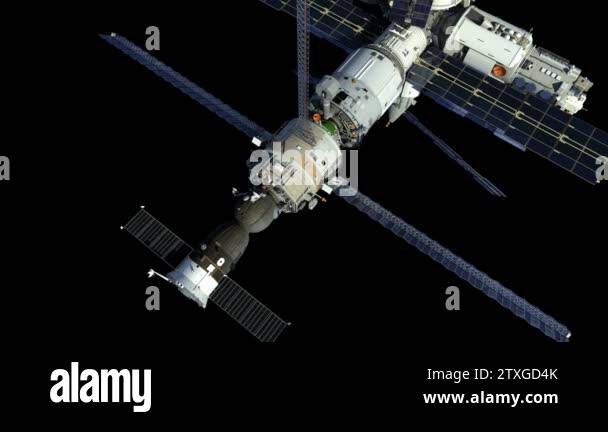 Increasing The Height Of The Orbit Of The Space Station. Alpha Matte ...