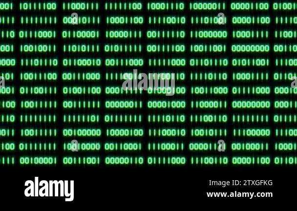 Lines Of Binary Code, Seamlessly Looping Background. Ideal For Your ...