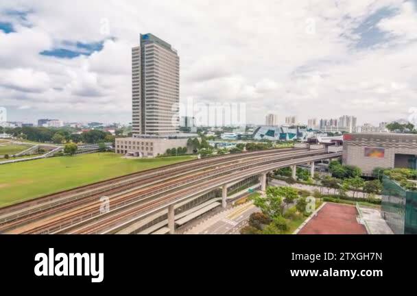 Jurong East Interchange metro station aerial timelapse, one of the ...