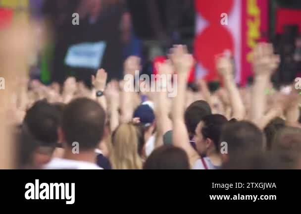 Concert front view stage crowd Stock Videos & Footage - HD and 4K Video ...