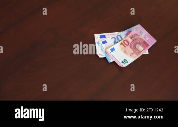 Polish zloty - zl money banknotes with euro banknotes exchange. Hand ...