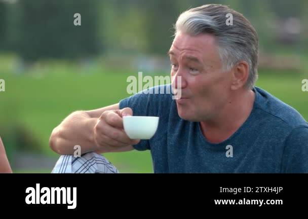 Happy smiling man drinking tea Stock Videos & Footage - HD and 4K Video ...