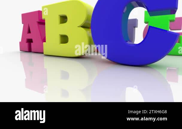 Colorful mixed different letters word Stock Videos & Footage - HD and ...