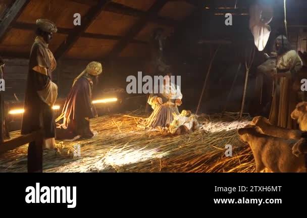Christmas nativity scene manger Stock Videos & Footage - HD and 4K ...