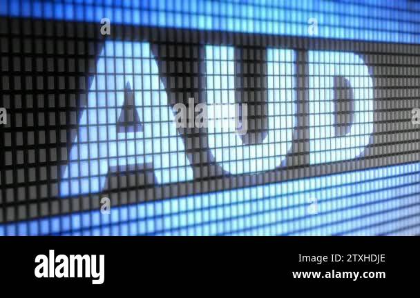 Australian dollar sign on the Screen. 4K Resolution. Encoder Prores ...