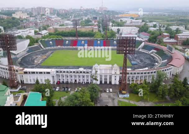 Palace of Sports - Trud. Stadium. Irkutsk, Russia. Video. UltraHD (4K ...