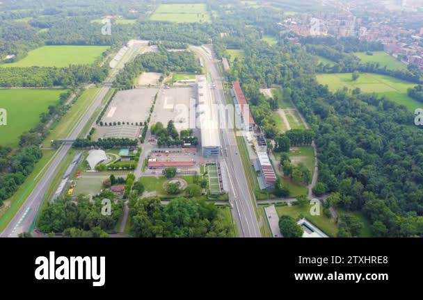 Monza, Italy. Autodromo Nazionale Monza is a race track near the city ...