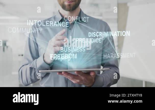 discrimination, racism, prejudice, rights, bullying word cloud made as ...