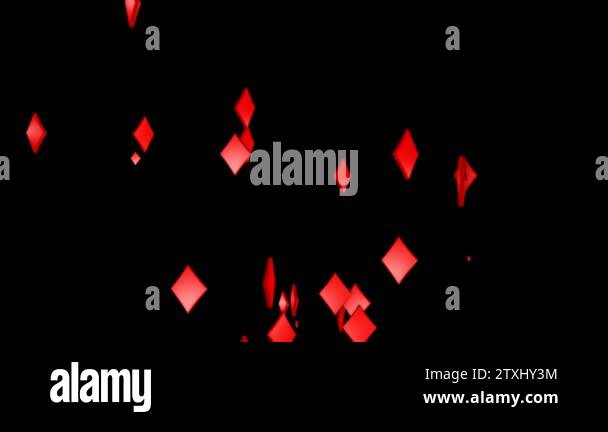 motion graphics and animated background with spinning cards diamond ...