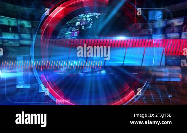 Blank News - Broadcast Graphics Title Animation 4K Stock Video Footage ...