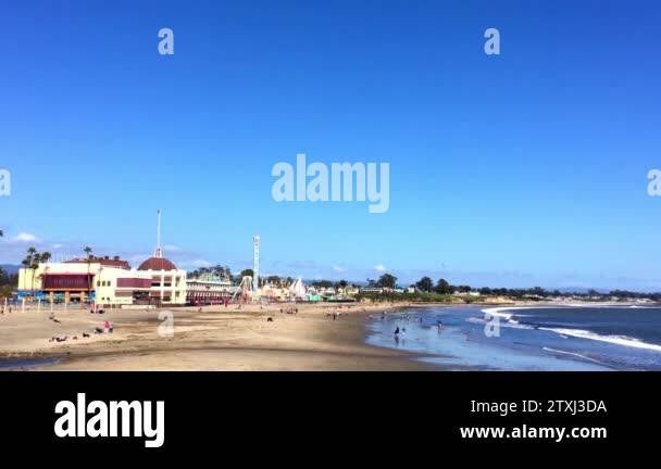Santa Cruz Beach Boardwalk on the northern Monterey Bay in Santa Cruz ...