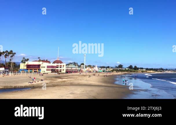 Santa Cruz Beach Boardwalk on the northern Monterey Bay in Santa Cruz ...