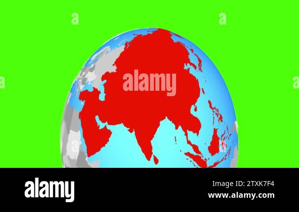 Asia on globe map Stock Videos & Footage - HD and 4K Video Clips - Alamy