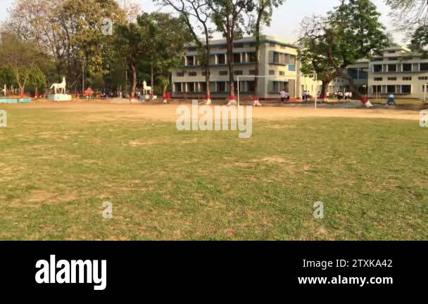 The campus of the Dhaka Residential Model College in Mohammadpur, Dhaka, the capital of ...