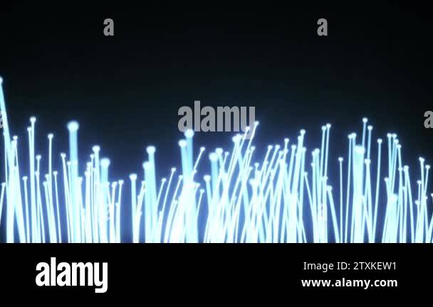 Abstract technology background. Optical fibers animation of ...