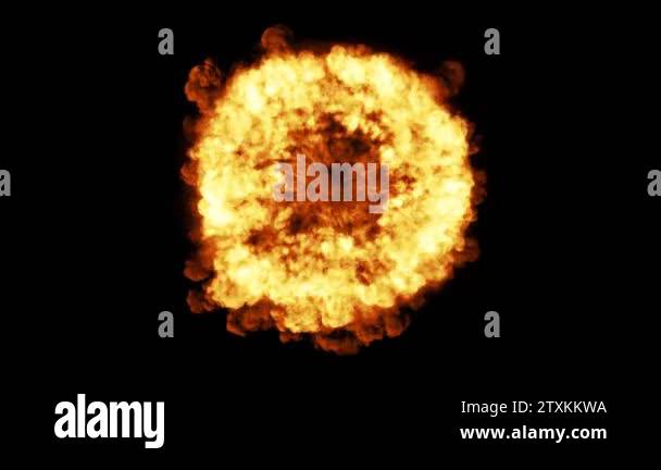 4k Smoke Explosion Fx Background Animation/ Animation of a powerful ...