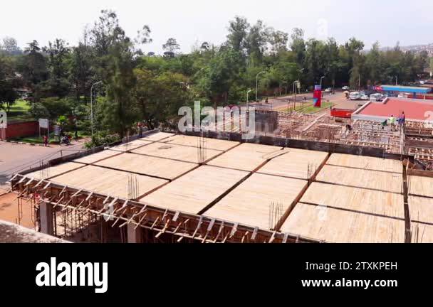 Road traffic in the Kicukiro district of Kigali, the capital of Rwanda ...