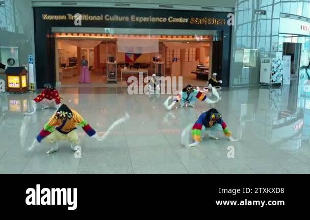 Incheon, South Korea - August 2018: Unidentified Korean people doing ...