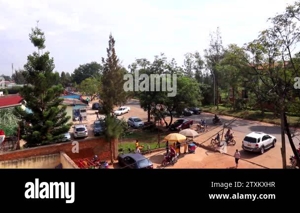 Buildings in the Kicukiro district of Kigali, the capital of Rwanda ...