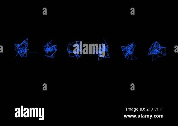 Geometric objects. Abstract animated background. Loop animation Stock ...