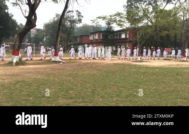 The students in campus of the Dhaka Residential Model College in ...
