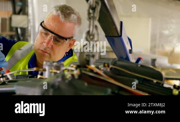 Aircraft engineer working on engine Stock Videos & Footage - HD and 4K ...