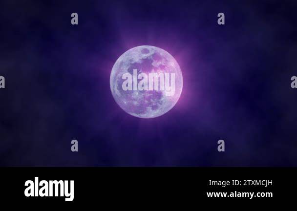 Violet / Magical Shining Moon Background, Seamless Loop. Ideal For Your ...