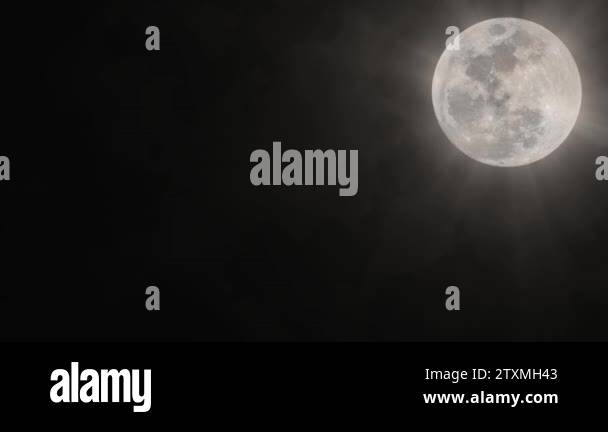 White Shining Moon Background, Seamless Loop. Ideal For Your Astrology ...