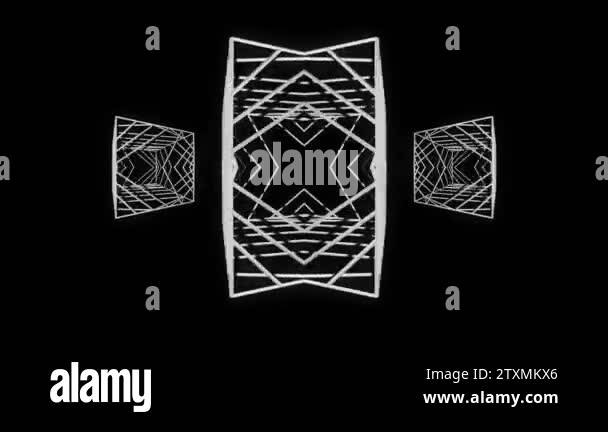 Meshing white motion laser lines effect on black motion background VJ ...