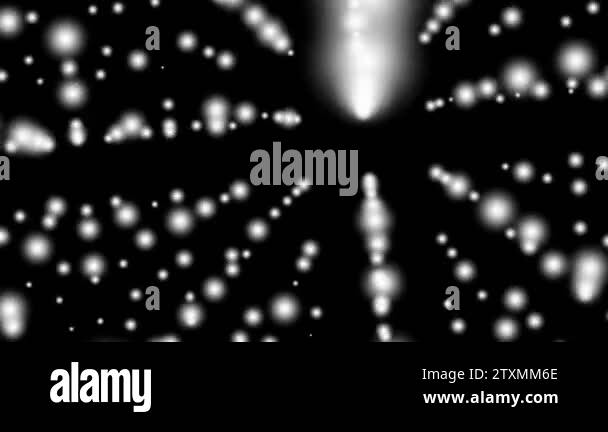 motion graphics and animated background of white dots and orbs on a ...