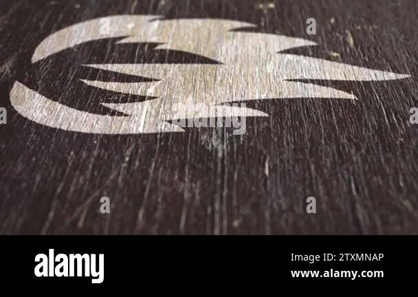 Flammable / Flame Warning Symbol On Wodden Texture. Ideal For Your Fire ...