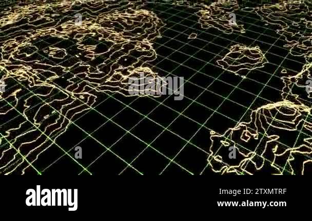 Modern 3d wireframe with techno landscape for computer wallpaper design ...
