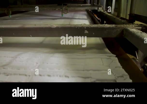 Transport of sugar on the production line. Industrial premises sugar ...